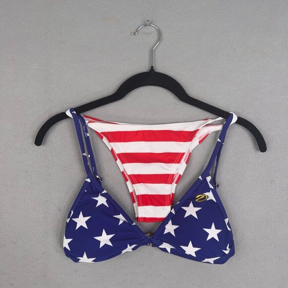 DIXXON | Swim | Dixxon Flag Tanning Suit Womens Small Red White Blue ...